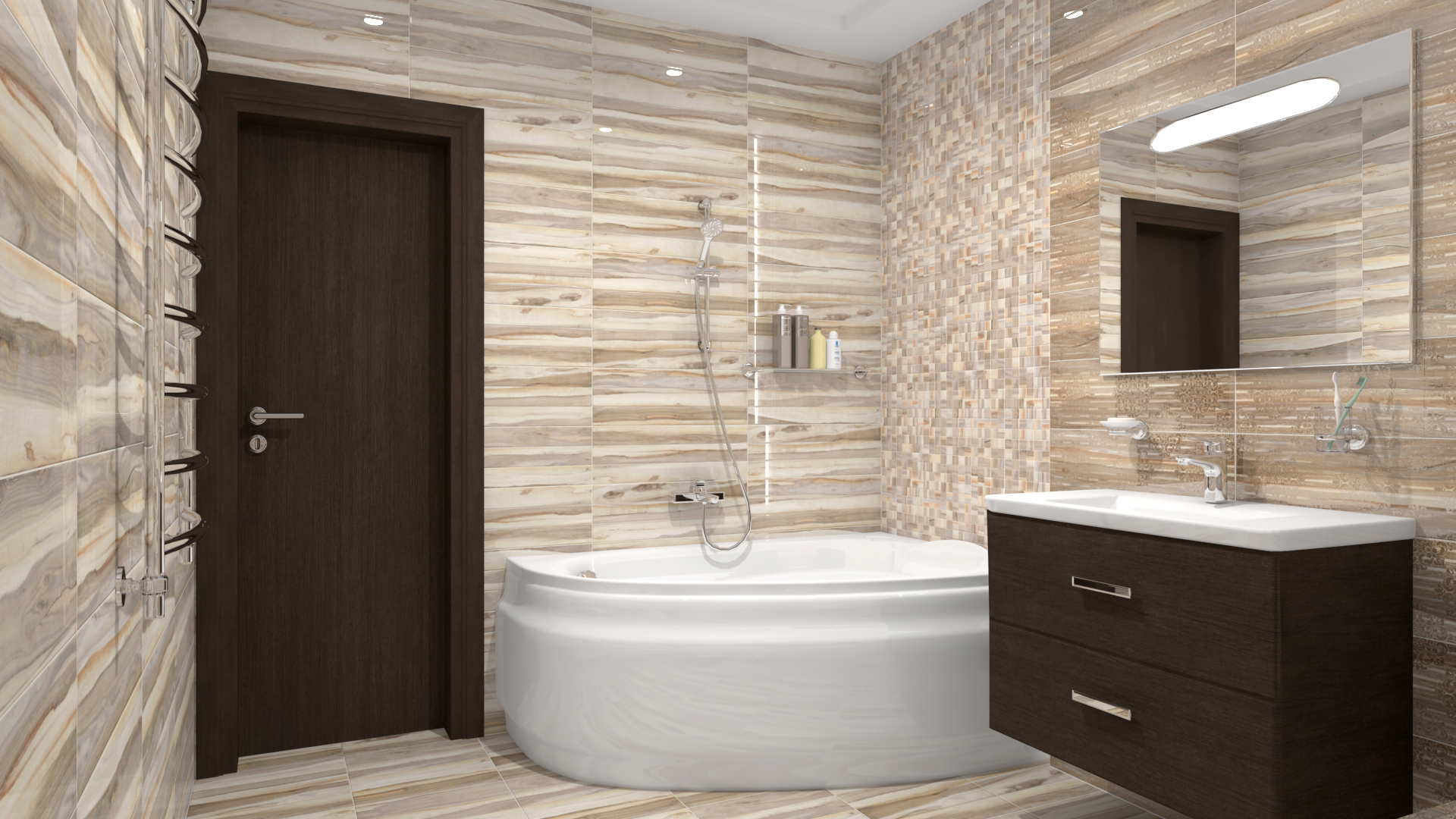 Дизайн-проект Grace 2 плитка готовые решения для ванной комнаты цена, фото, купить на сайте Laparet