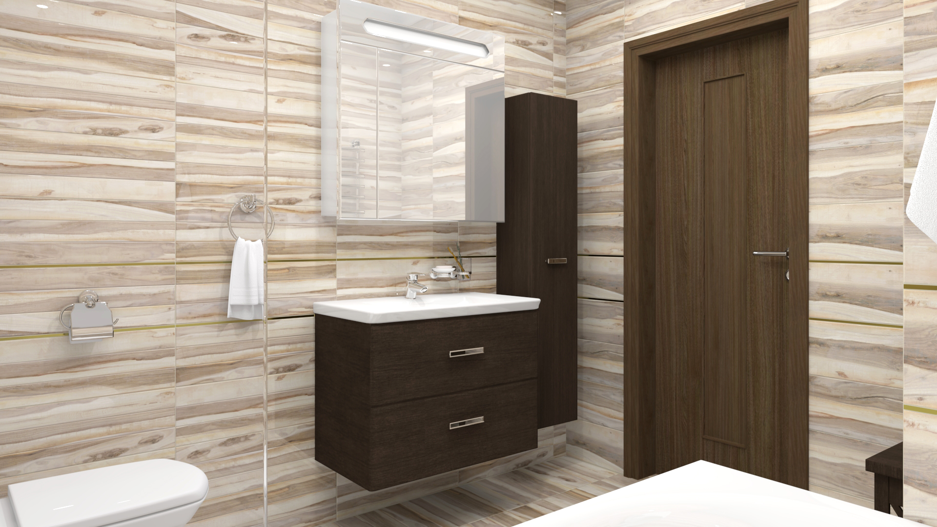 Дизайн-проект Grace 3 плитка готовые решения для ванной комнаты цена, фото, купить на сайте Laparet