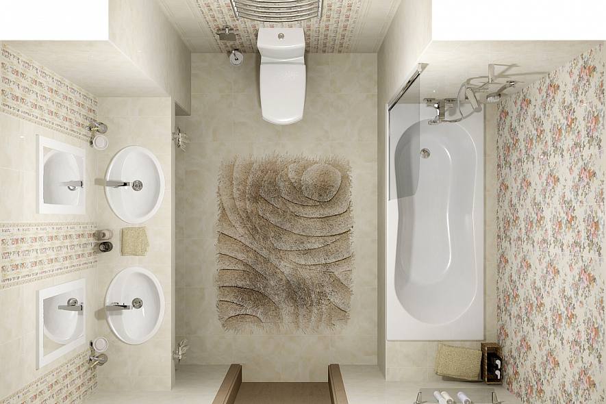 Дизайн-проект Эльза плитка готовые решения для ванной комнаты цена, фото, купить на сайте Laparet