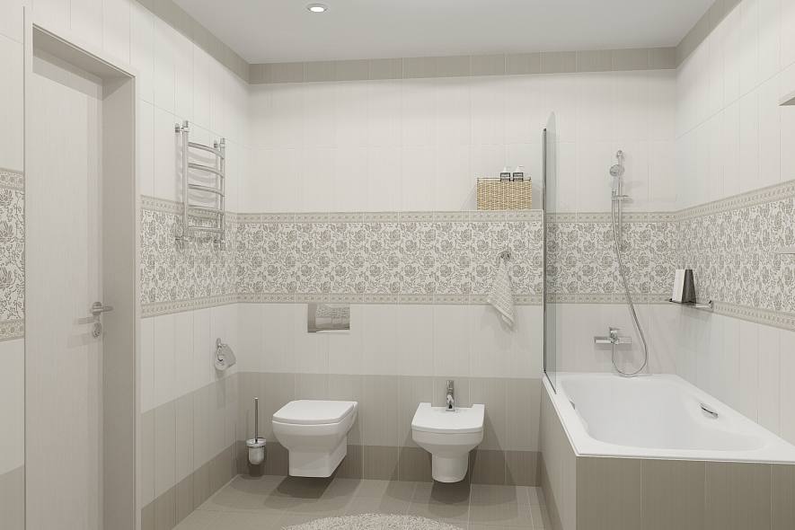 Дизайн-проект Белла 2 плитка готовые решения для ванной комнаты цена, фото, купить на сайте Laparet