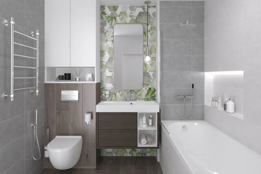 Купить Focus Плитка настенная зелёный ботаника по цене 590 рублей в интернет-магазине Laparet